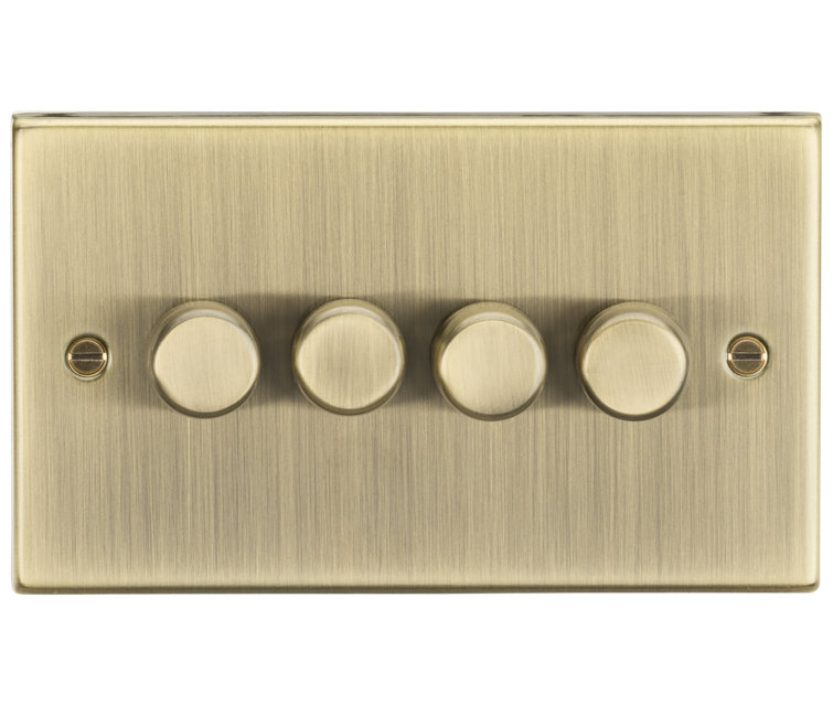 Knightsbridge 4G 2-way 10-200W (5-150W LED) trailing edge dimmer - Square Edge | Wayfair.co.uk